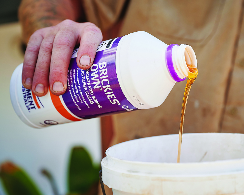 Testing Brickies’ Own Concentrated Mortar Plasticiser | Cement Australia